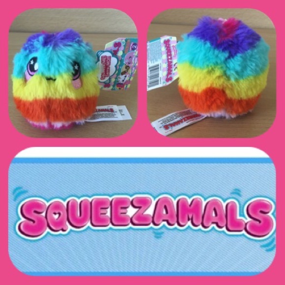 Squeezamals | Toys | Nwt Scented Striped Fur Ball Bright Squeezamals ...